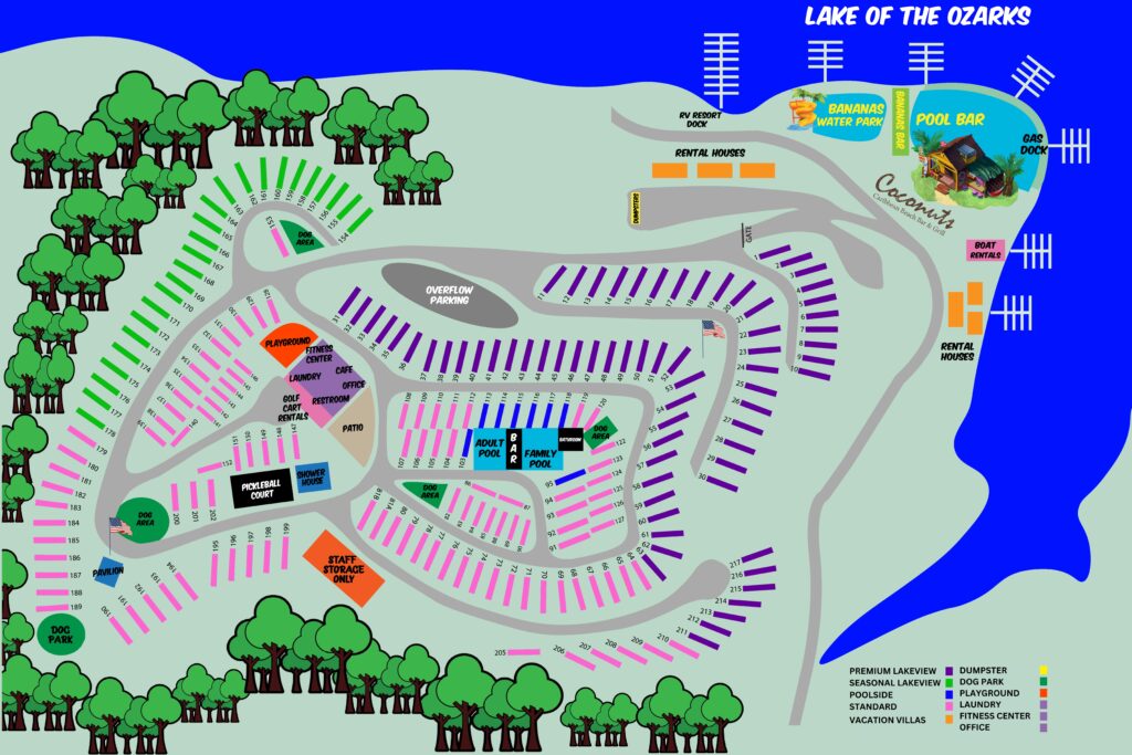 Park Map - Coconuts RV Resort